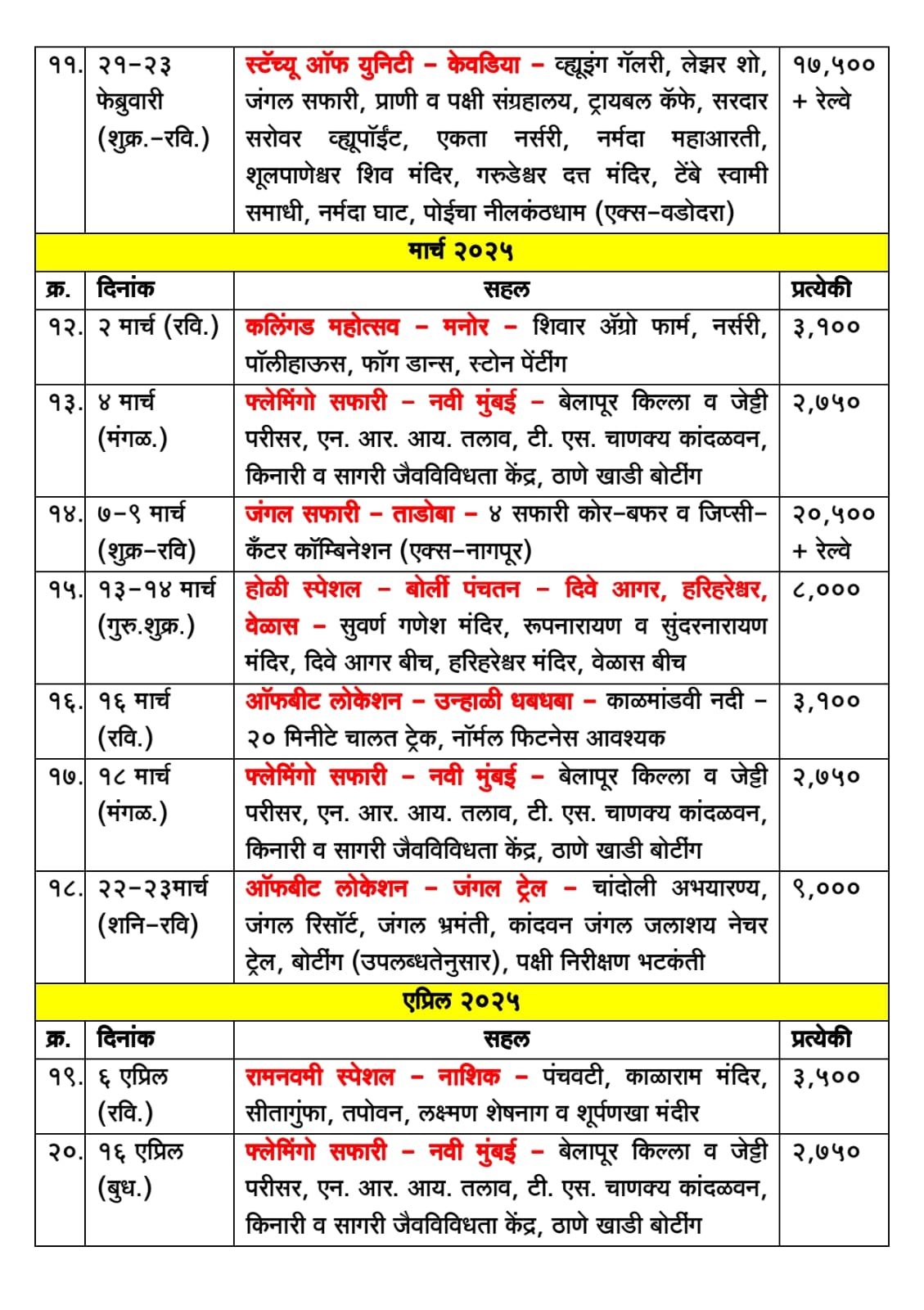 Gulmohor-Travels-Feb-March-April-2025 - Thinkmarathi.com